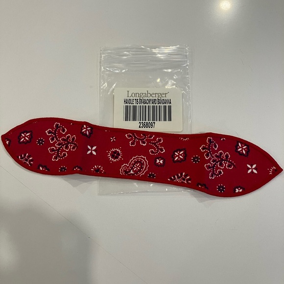 Longaberger | Accents | Longaberger Handle Tie Small Backyard Bandana ...